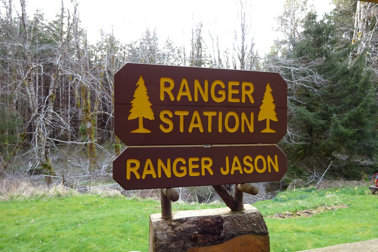 RANGER STATION Sign With Name Add-on Park Style Trail Road | Etsy