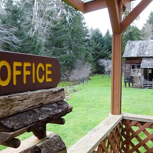 OFFICE Park Ranger HQ RV Park or Campground Sign Park Style | Etsy