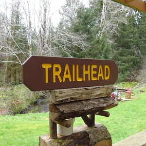TRAILHEAD Sign National Park Style Path Trail Home Cabin Lodge ...