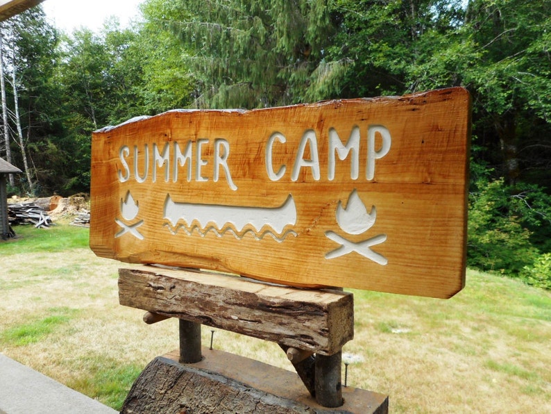 SUMMER CAMP Rustic Outdoor Recreation Wood Sign House Cabin - Etsy