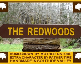 Redwoods Wood Sign - Etsy