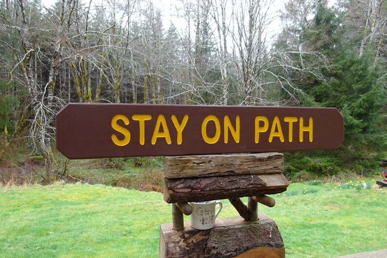 STAY ON PATH National & State Park Path Trail Road Home Cabin - Etsy