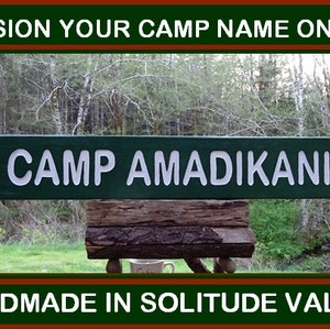 CAMP NAME Sign With Arrowheads for Your Trail Road Street Cabin Lodge ...