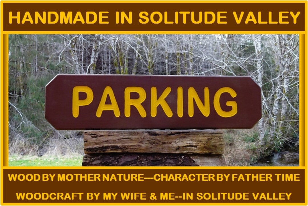 Parking, National Park & Forest Service Style Sign: Park Camping ...