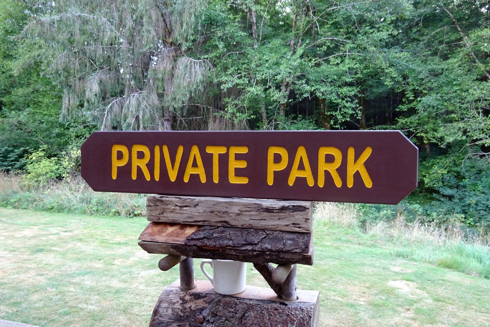 PRIVATE PARK Vintage Style Property Sign for Your Trail Road - Etsy