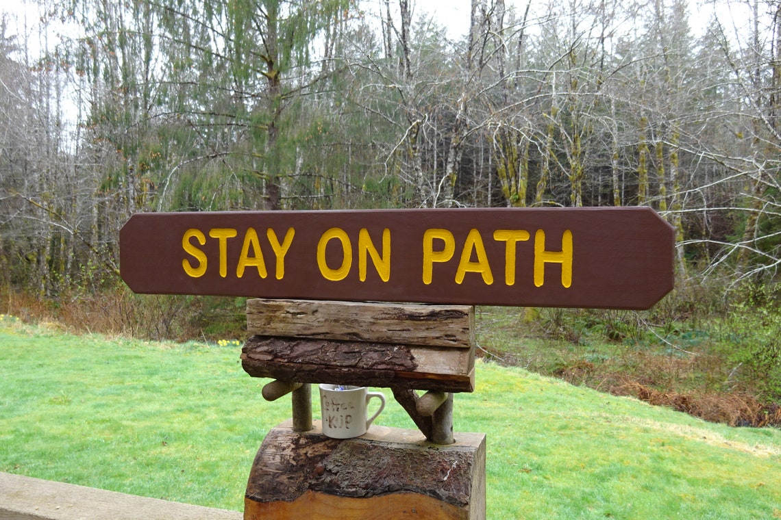 STAY ON PATH National & State Park Path Trail Road Home Cabin - Etsy