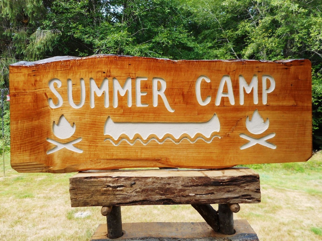 SUMMER CAMP, Rustic Outdoor Recreation Wood Sign, House Cabin Lodge ...