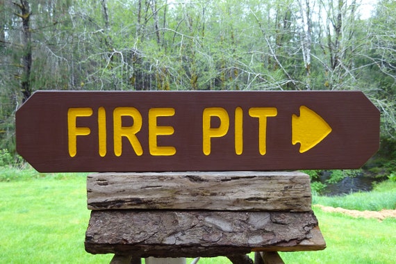 FIRE PIT ARROW Backyard or Camp Style Trail House Cabin Lodge - Etsy