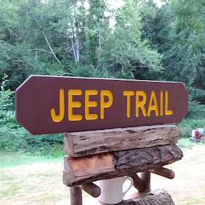 JEEP TRAIL Handmade Park Style off Road Path Trail Road Cabin Refuge ...