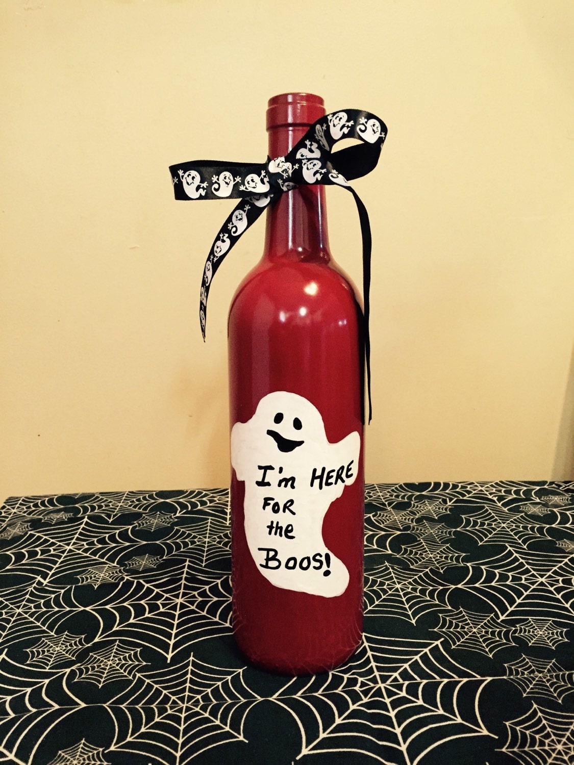 Ghost, Wine Bottle Lights, Halloween - Etsy UK