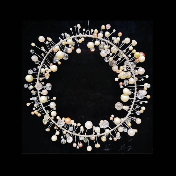 Wreath With Pearl - Etsy