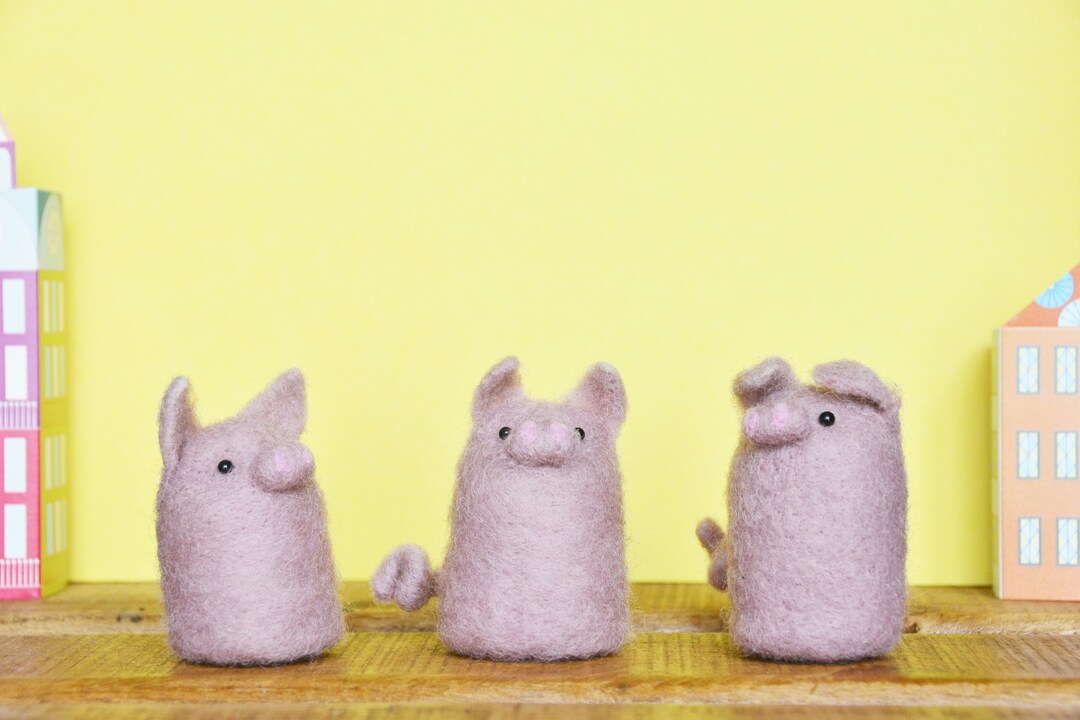 Needle Felted Little Pig Soft Sculpture Art Gift - Etsy