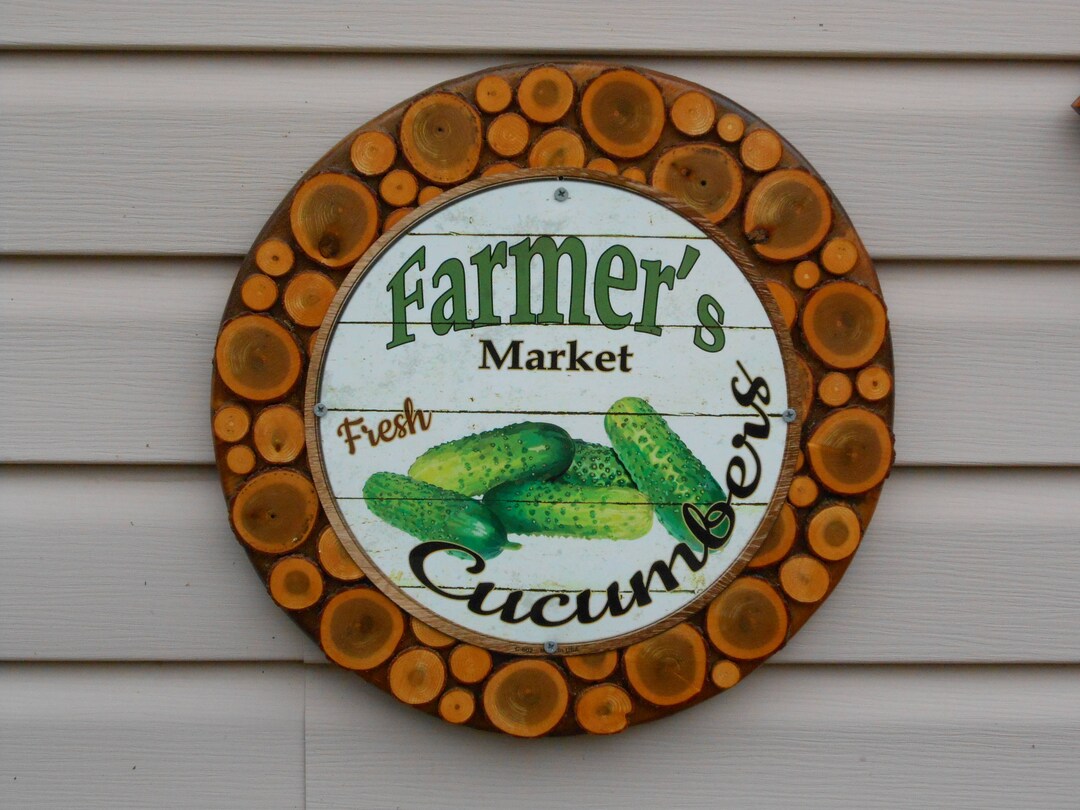 Farmers Market Cucumbers for Sale Sign... for Display at Flea Market ...