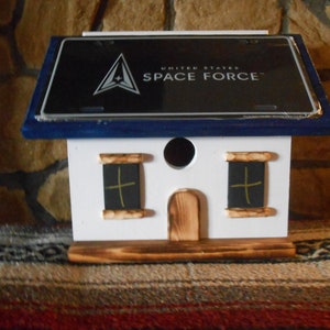United States Space Force License Plate Bird House Unique | Etsy