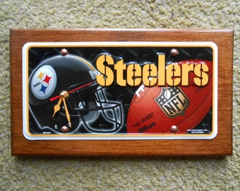 Steelers Wall Clock - Etsy