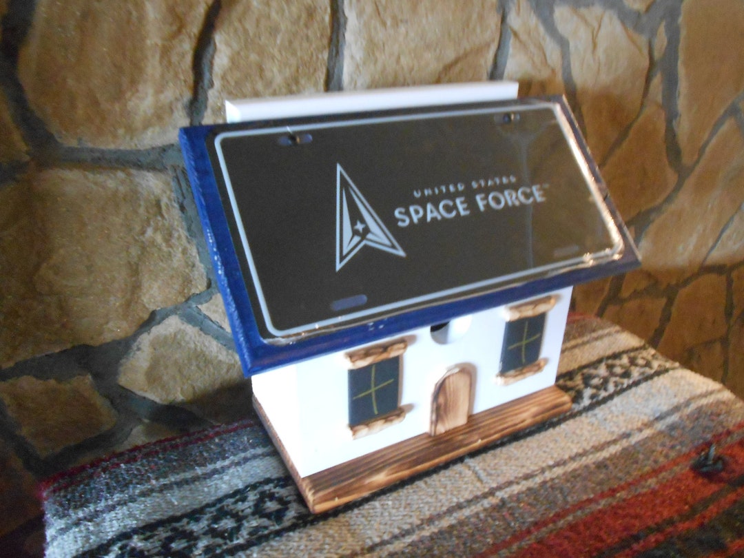 United States Space Force License Plate Bird House Unique - Etsy