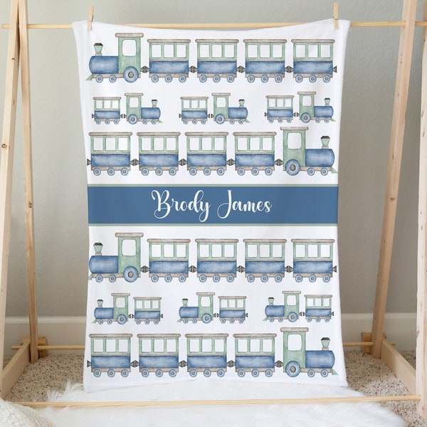 Train Blanket - Etsy