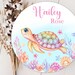 Turtle Baby Girl Name Sign Custom Baby Name Sign Birth - Etsy