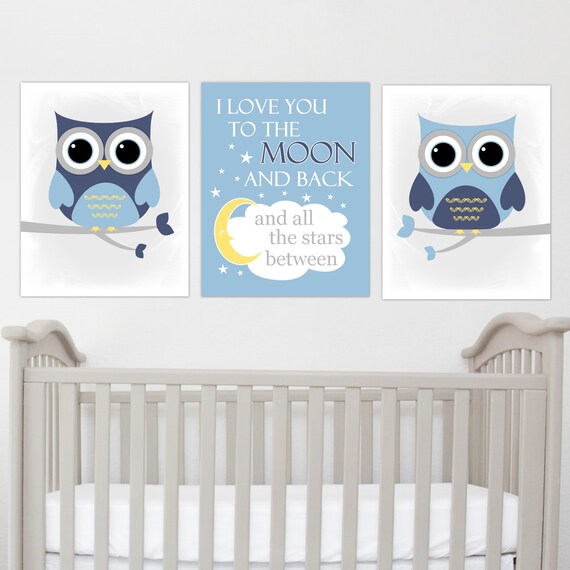 Owl Themed Boy Nursery Decals