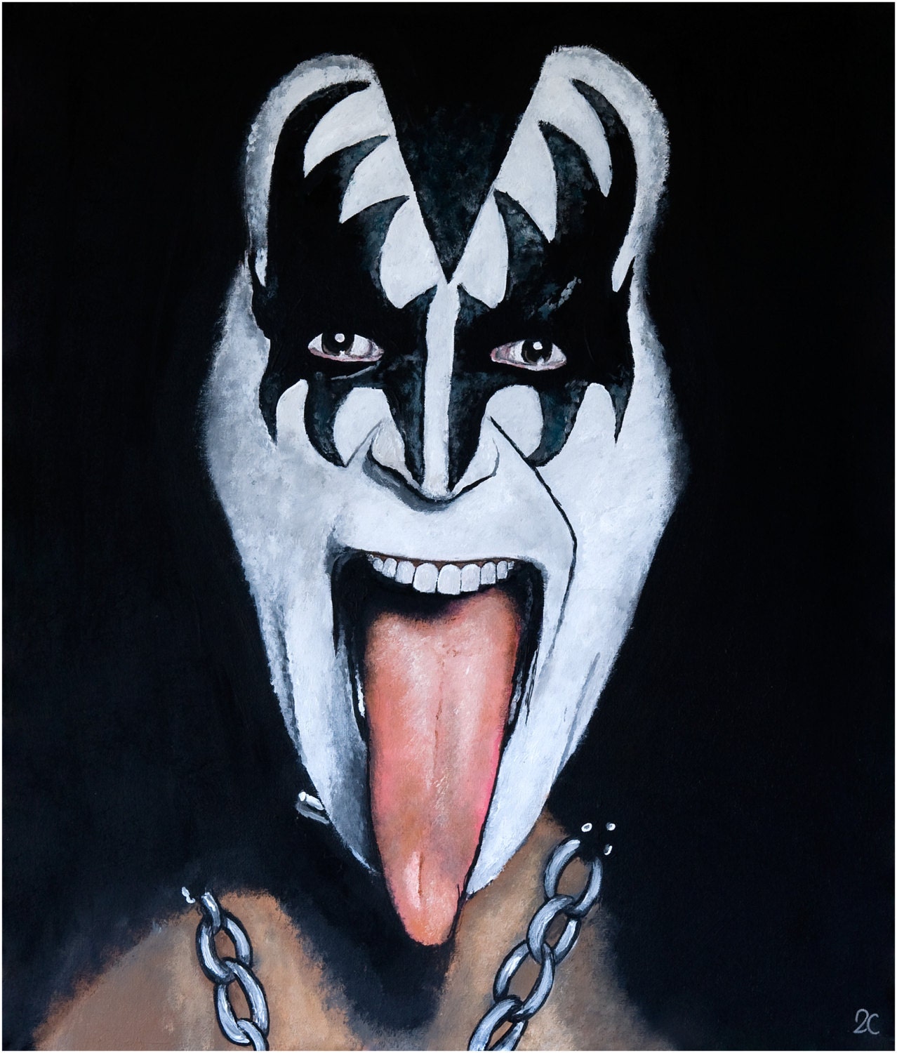 ART PRINT 'Gene Simmons' | Etsy