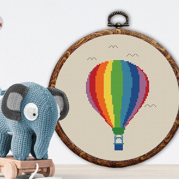 Balloon Cross Stitch - Etsy