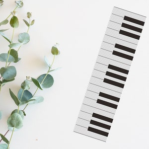 Piano Bookmark Cross Stitch Pattern Music Instrument - Etsy