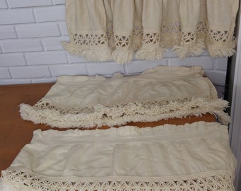 Macrame valance | Etsy