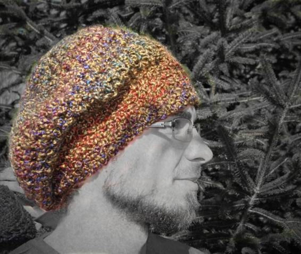 Multi-colored Unisex Beanie/tam, Dread Tam, All Seasonal Hippie Hat - Etsy