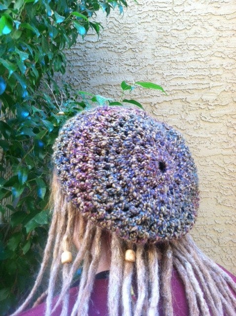 Multi-colored Unisex Beanie/tam, Dread Tam, All Seasonal Hippie Hat - Etsy