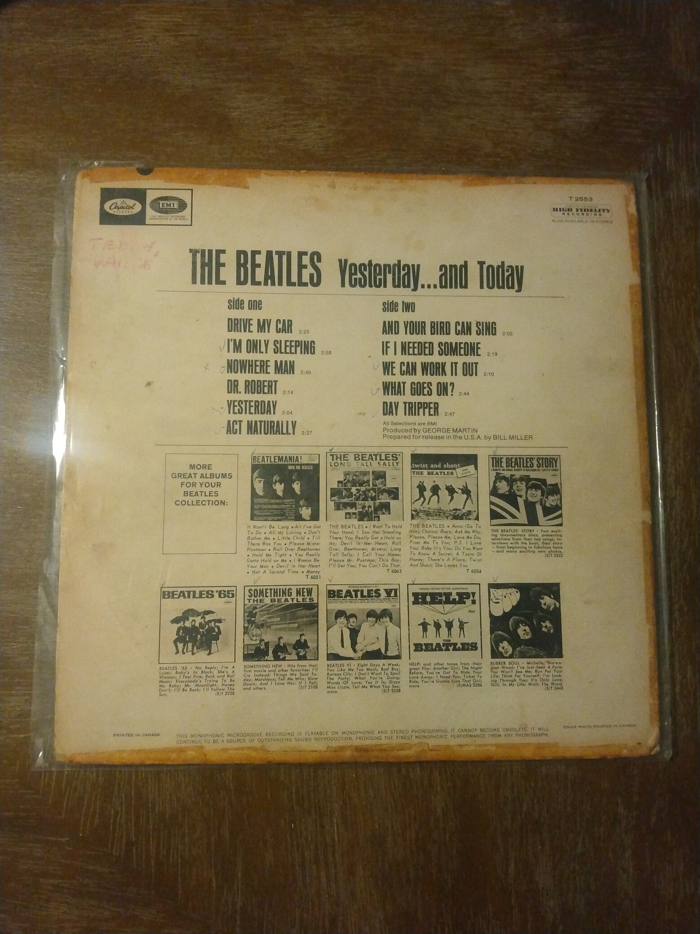 The Beatles Yesterday and Today Album 3rd State Butcher Cover - Etsy