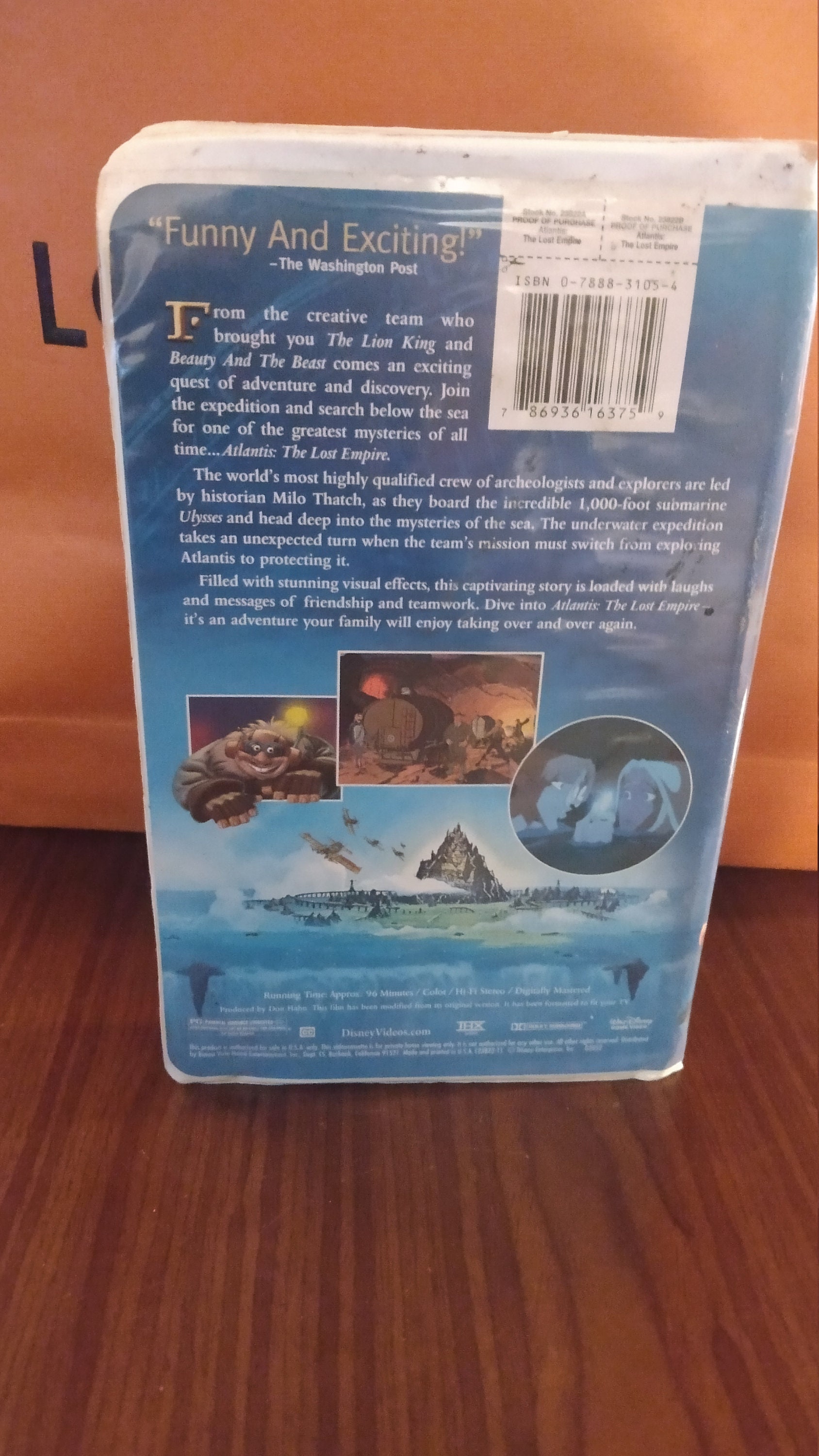 Atlantis the Lost Empire Vhs Movie - Etsy