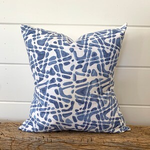 Angela Harris Designer Pillow Covers Watercolor Indigo Navy - Etsy