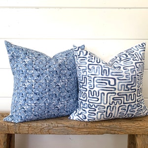 Angela Harris Designer Pillow Covers Watercolor Indigo Navy - Etsy
