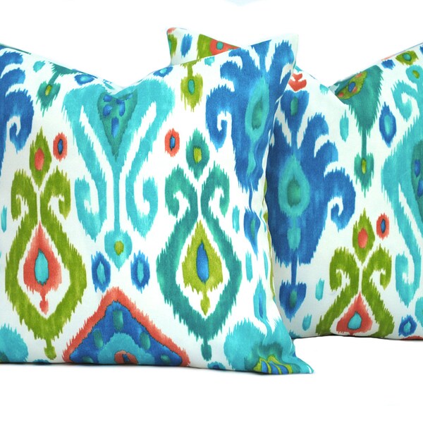 Outdoor Ikat Pillow - Etsy