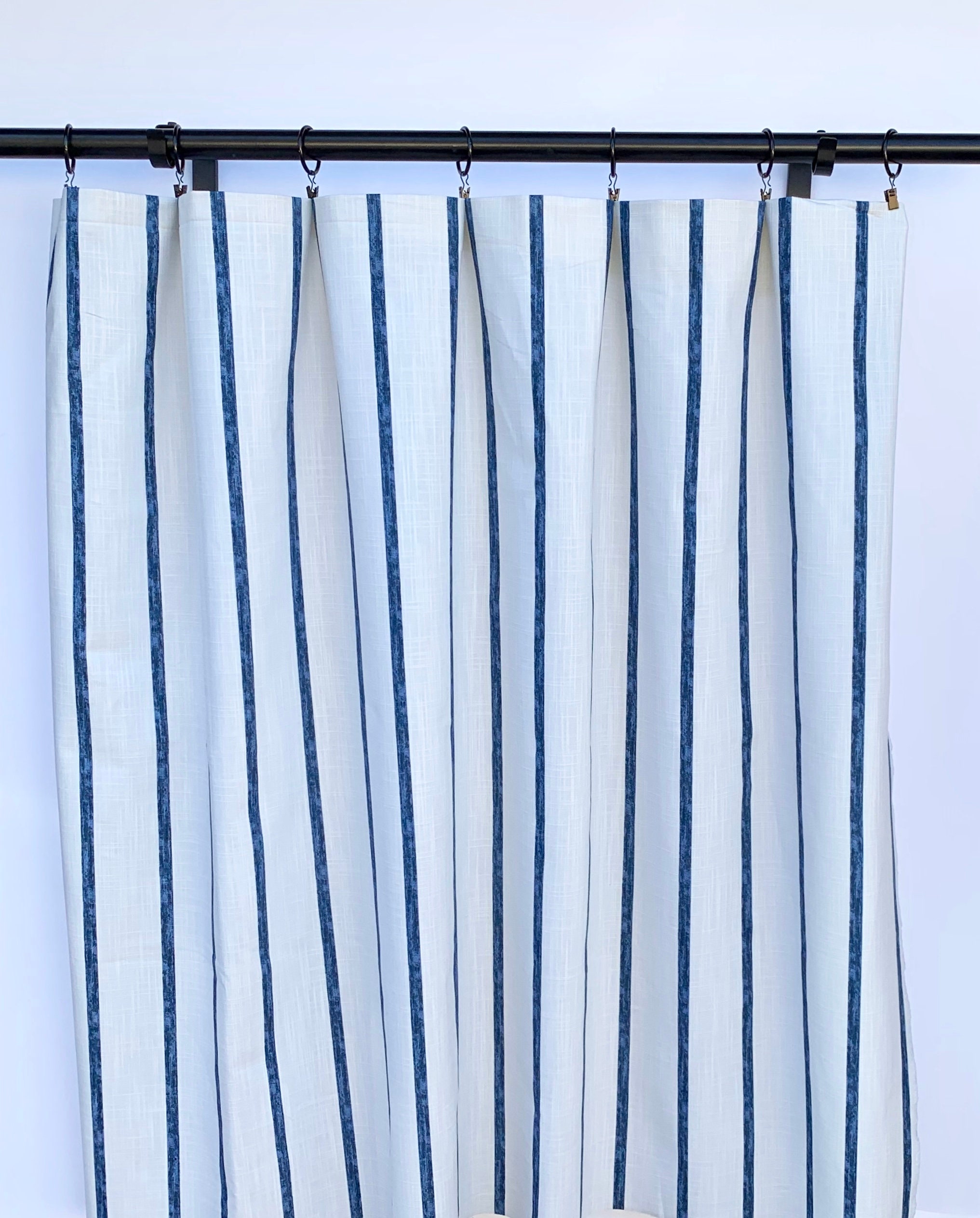 Navy blue Curtains Blue Curtain 2 Curtain Panels Curtains | Etsy