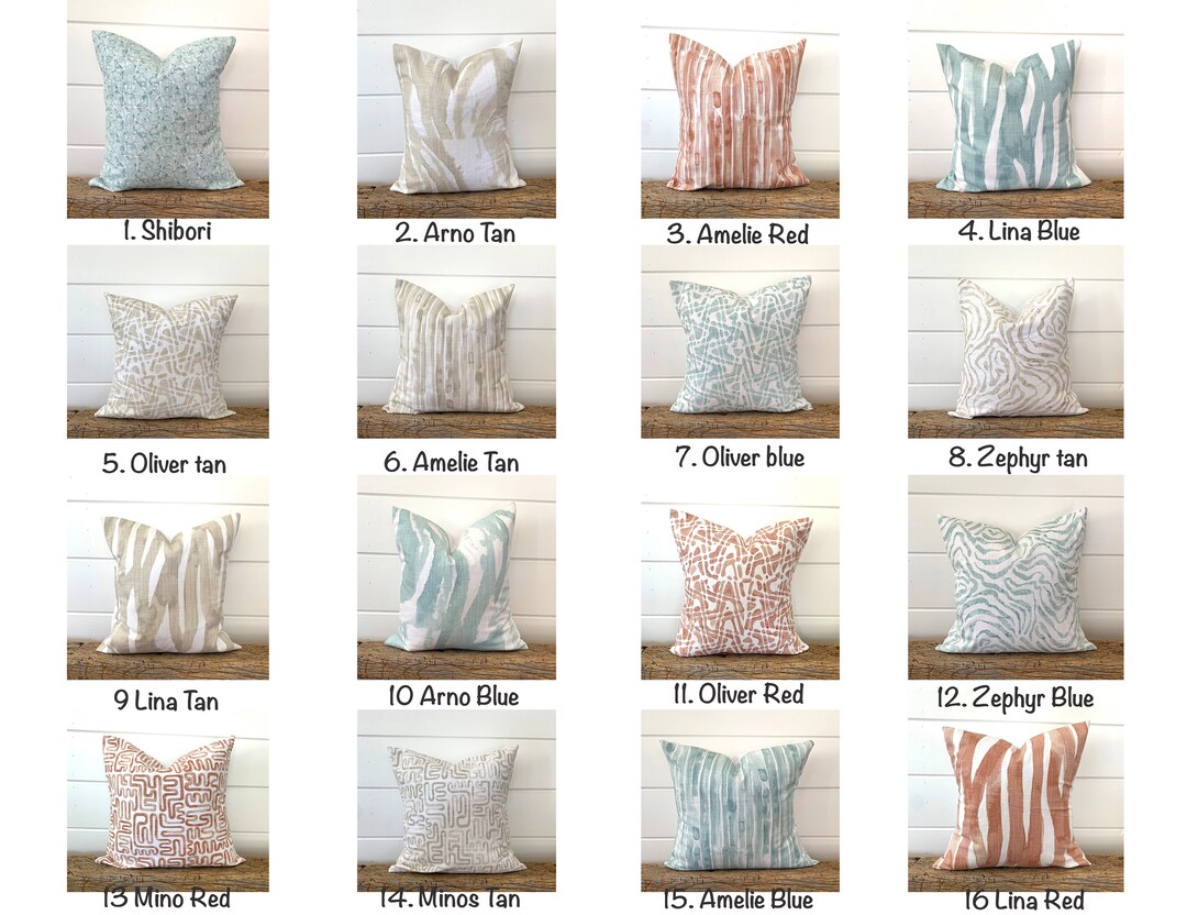 Angela Harris Designer Water Color Pillow Covers , Watercolor Clay Red ...