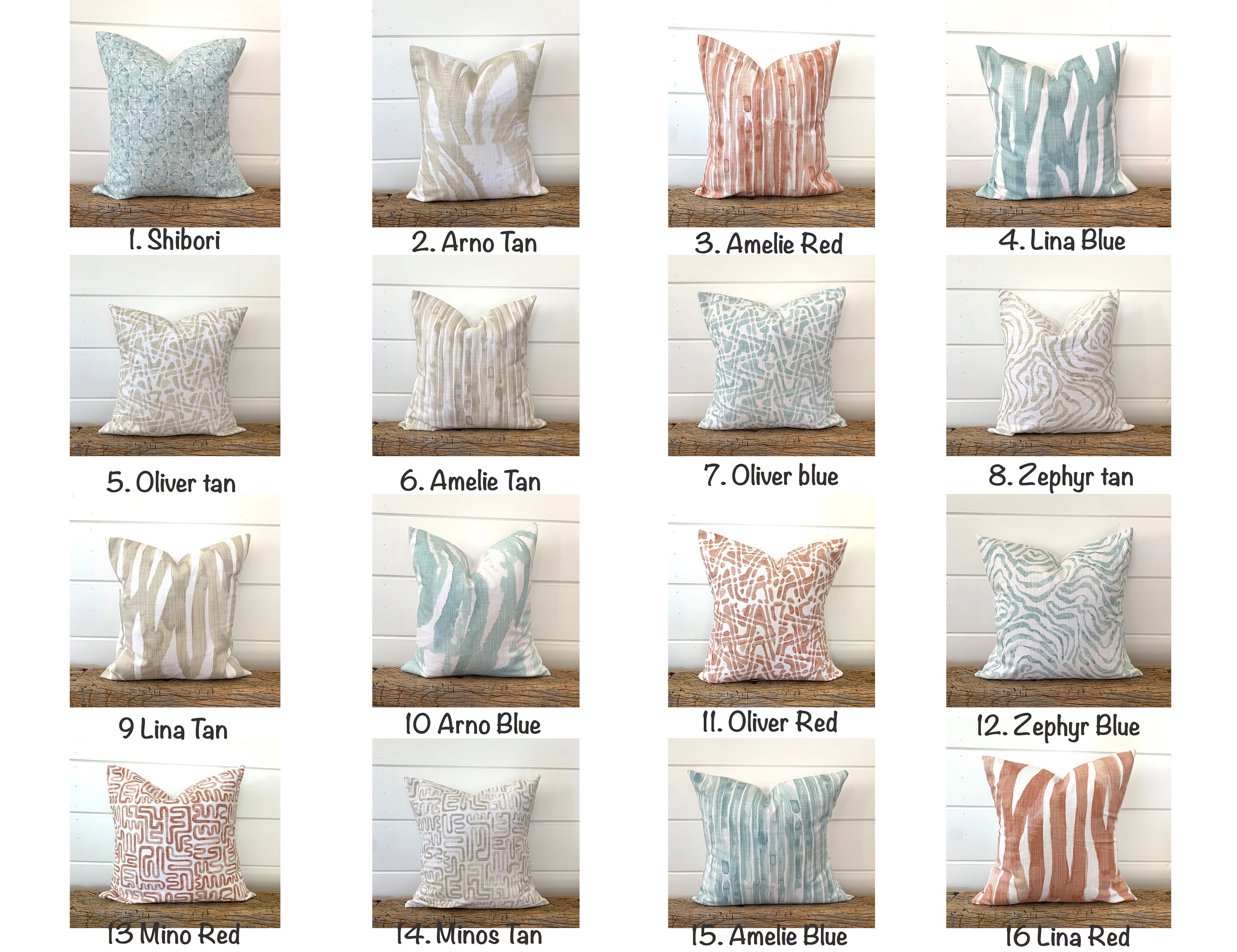 Angela Harris Designer Water Color Pillow Covers , Watercolor Clay Red ...
