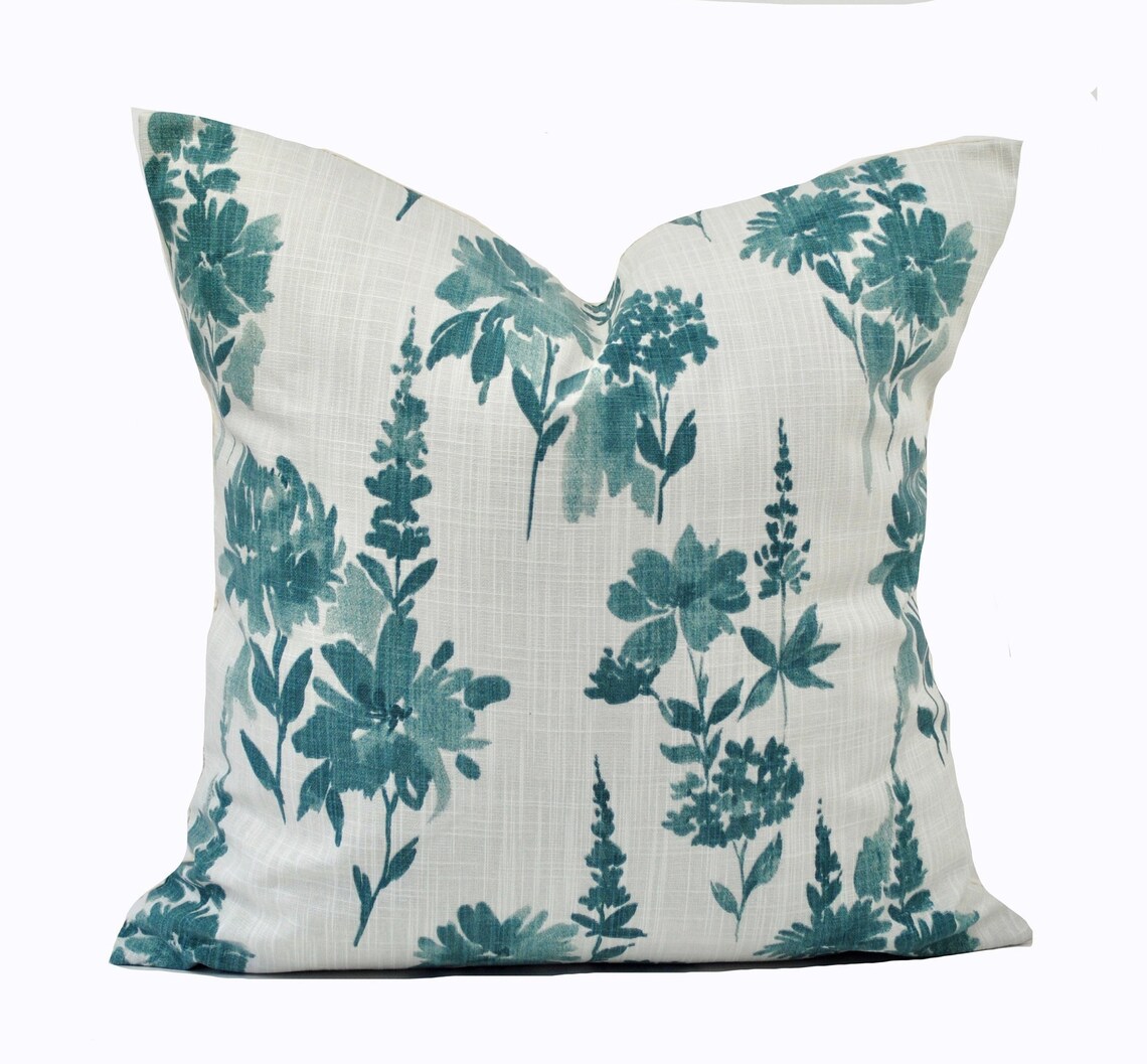 Premier Cyan Cover Striped Pillow Decorative Throw Pillow - Etsy