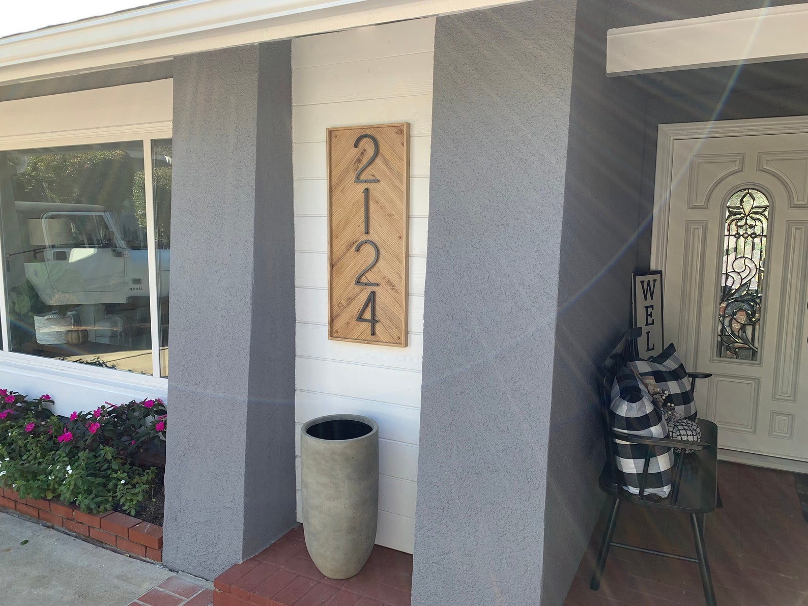 Extra Large Outdoor House Number Wall Art, Number Sign, Address Sign ...