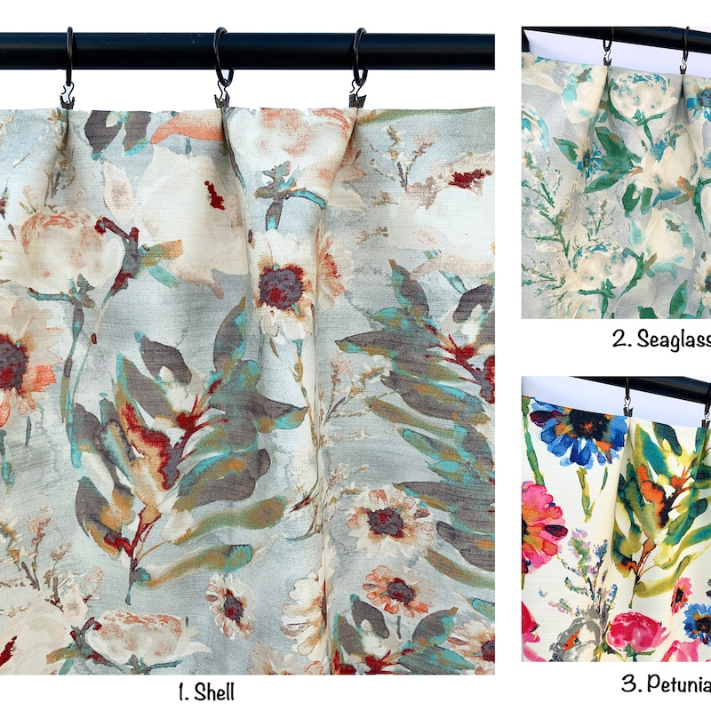 Multi Color Curtains - Etsy