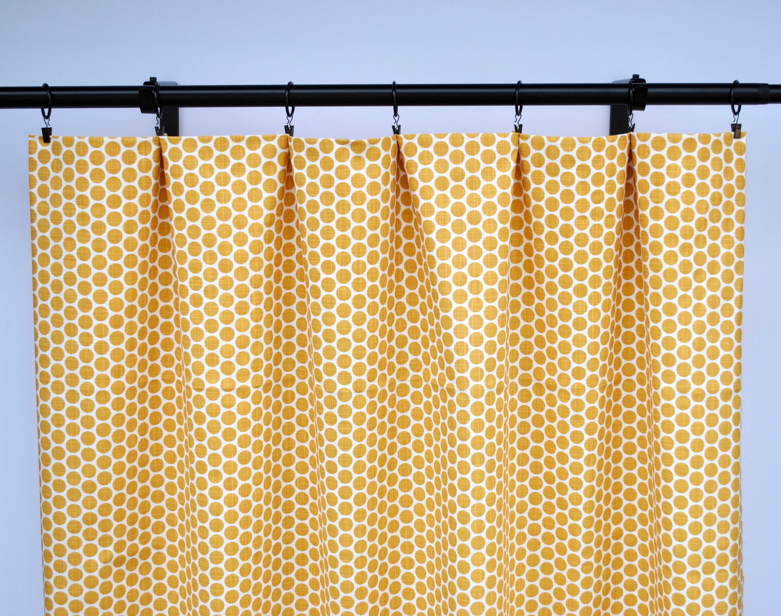 Mustard Yellow Curtains Yellow Curtain 2 Curtain Panels | Etsy