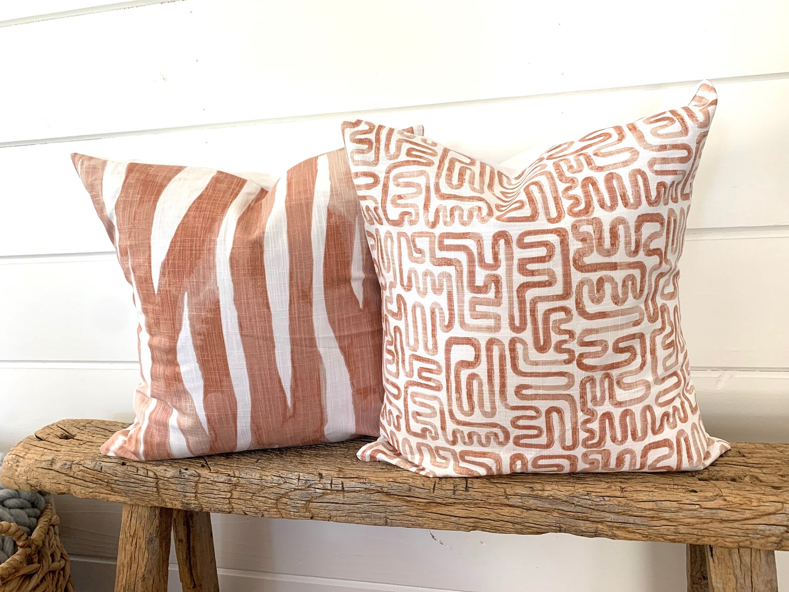 Angela Harris Designer Water Color Pillow Covers , Watercolor Clay Red ...