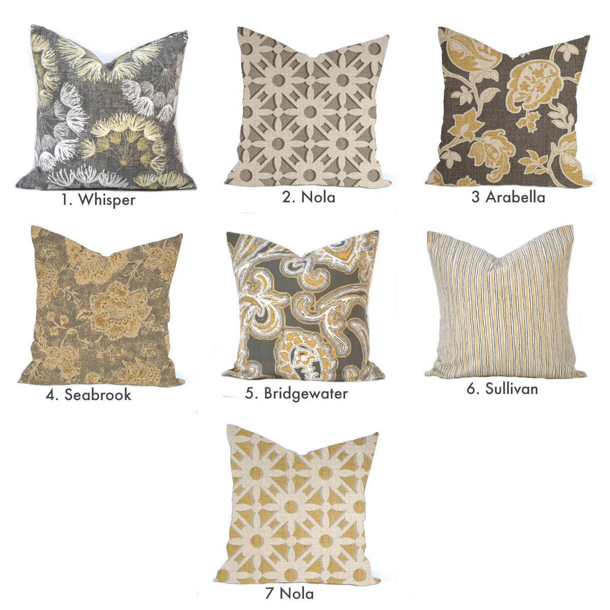 SALE Choose Any Combination Magnolia Pillow Covers, Decorative Throw ...