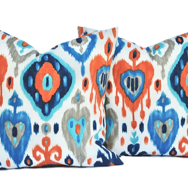 Outdoor Ikat Pillow - Etsy