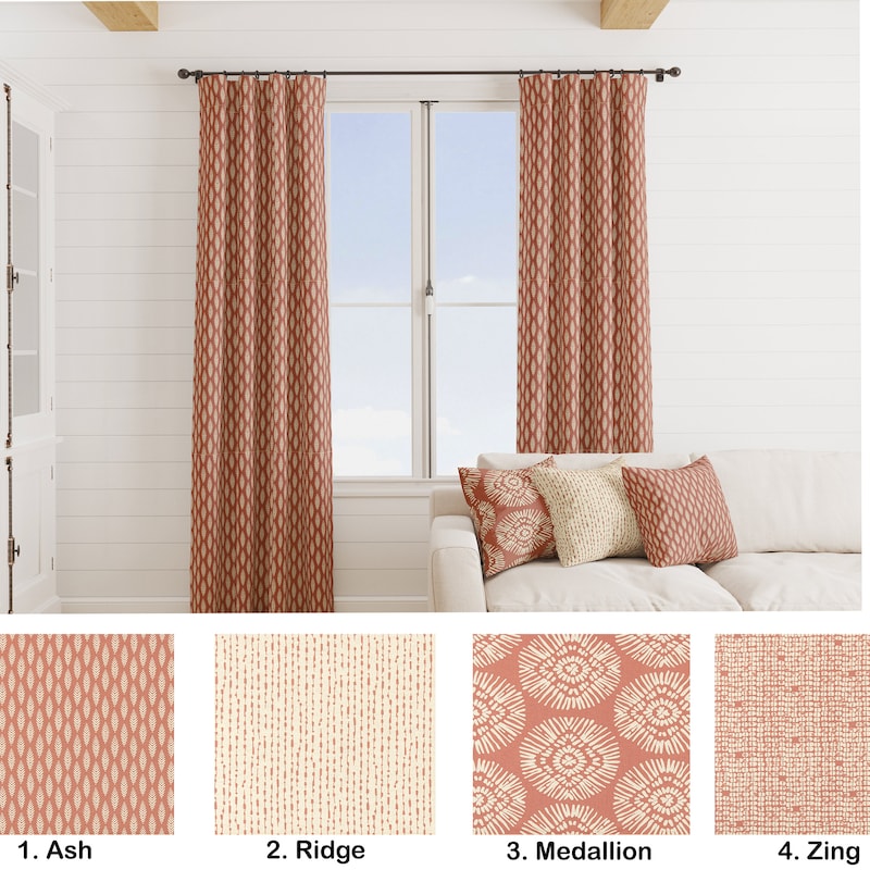 Coral Curtains - Etsy