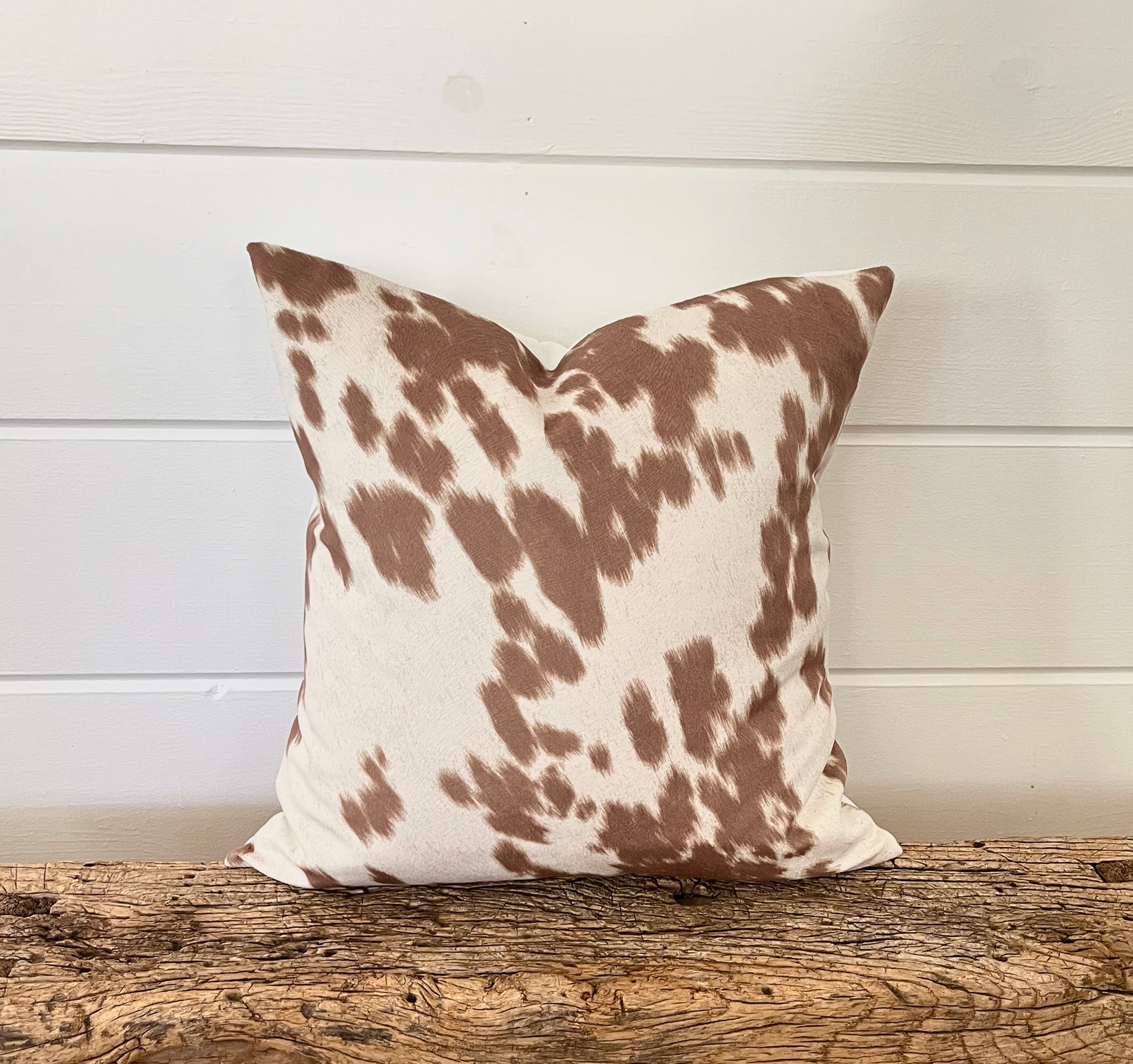 Cow Print Pillow Cover Cow Hide Pillow Decorative Pillow - Etsy
