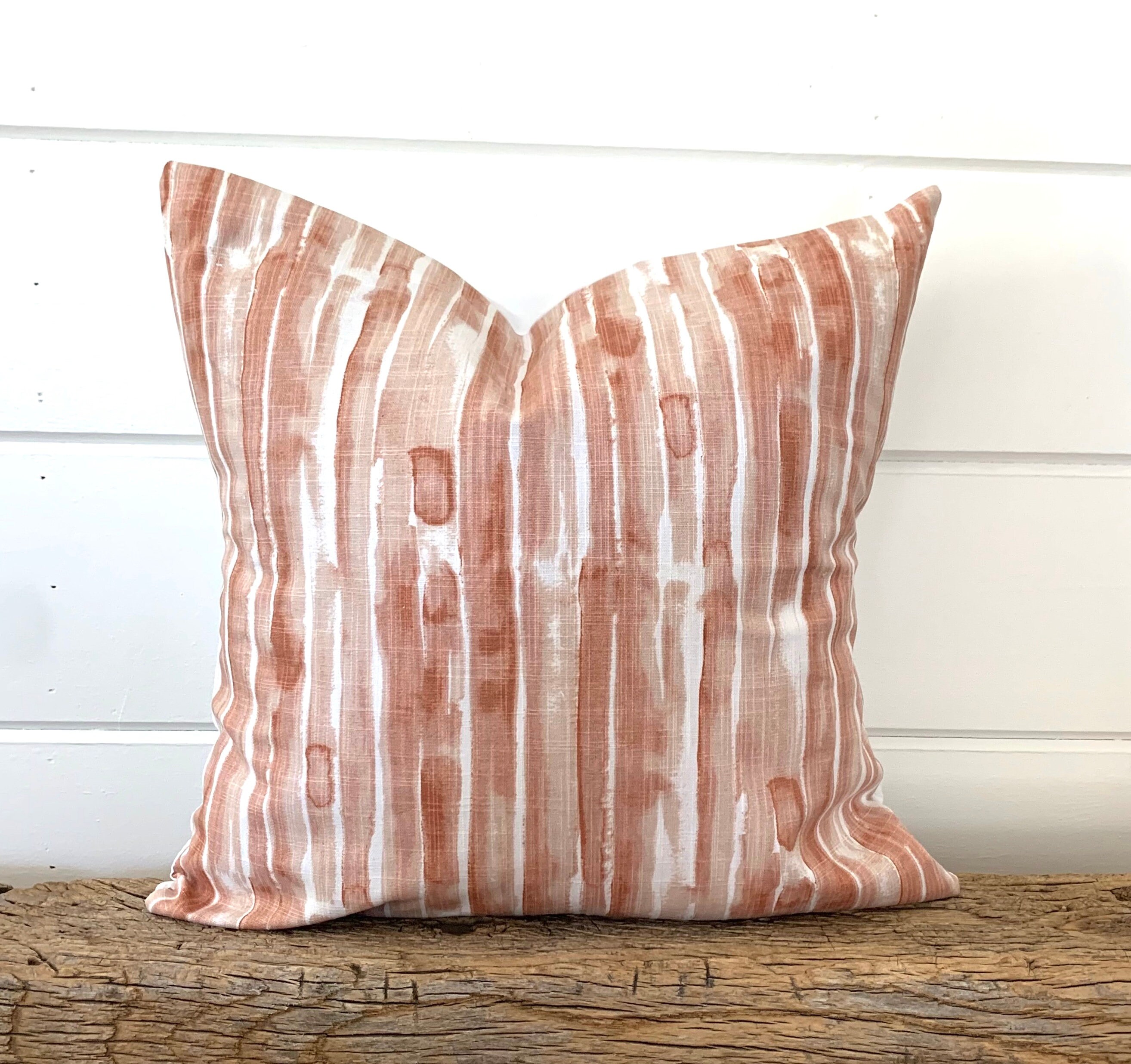 Angela Harris Designer Water Color Pillow Covers , Watercolor Clay Red ...