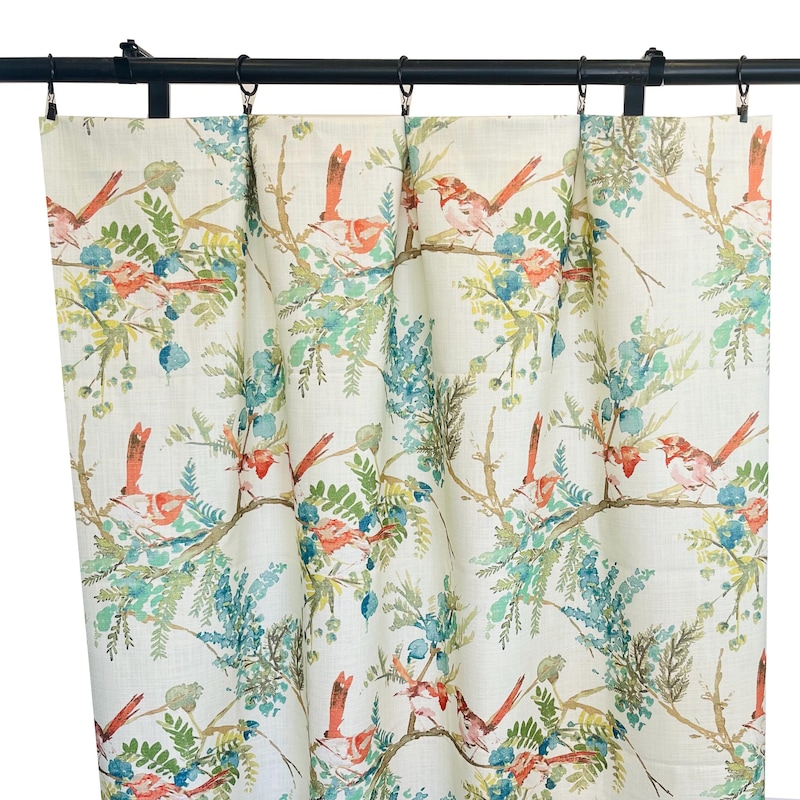 Bird Print Curtains - Etsy