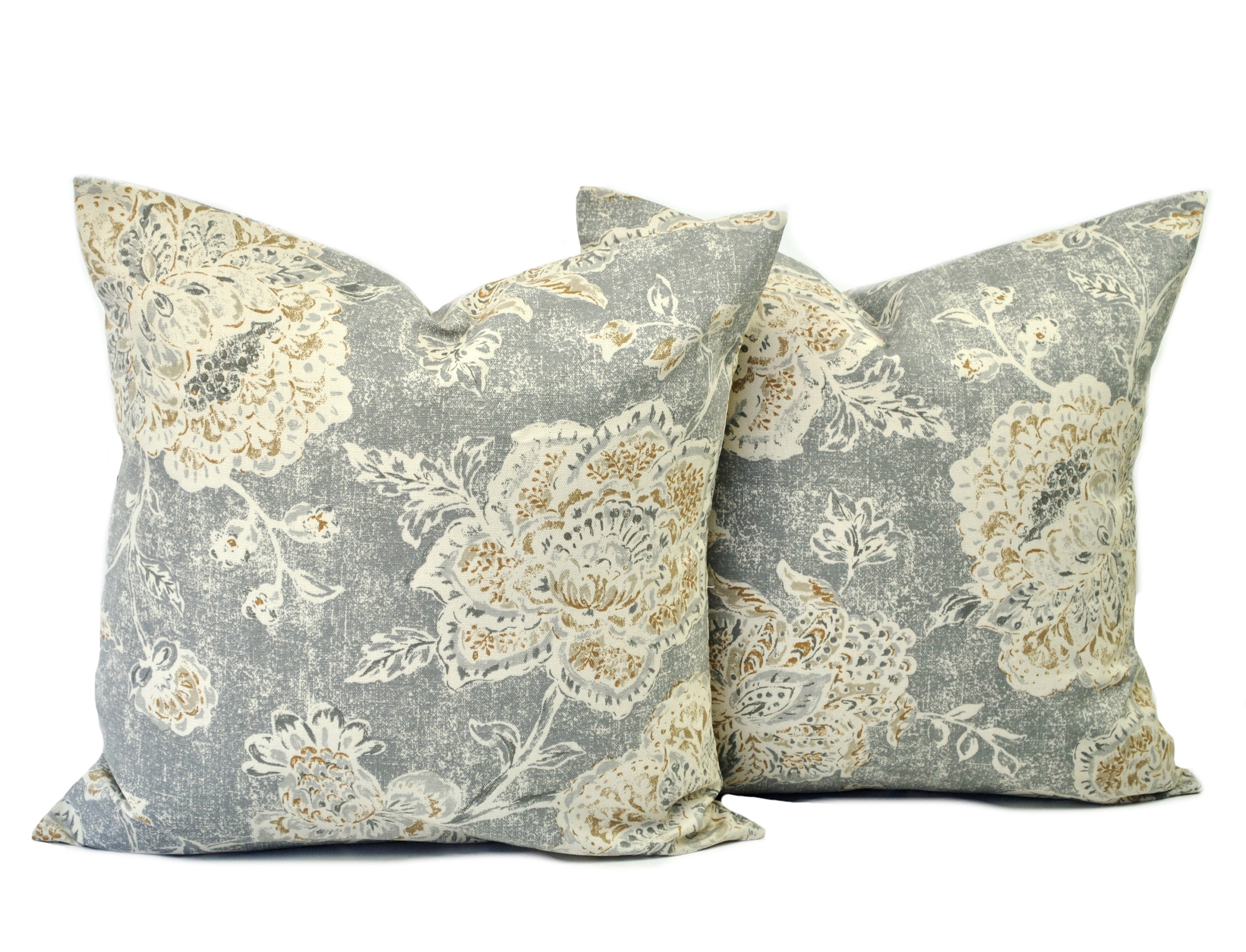 One Magnolia Pillow Cover, Cushion, Decorative Throw Pillow, Tan Pillow ...