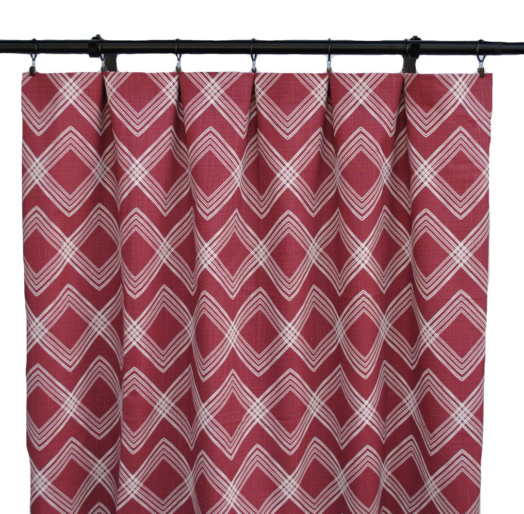 Rideaux de Bourgogne, Rideau Rouge, 2 Rideaux, Rideaux, Décor Maison ...